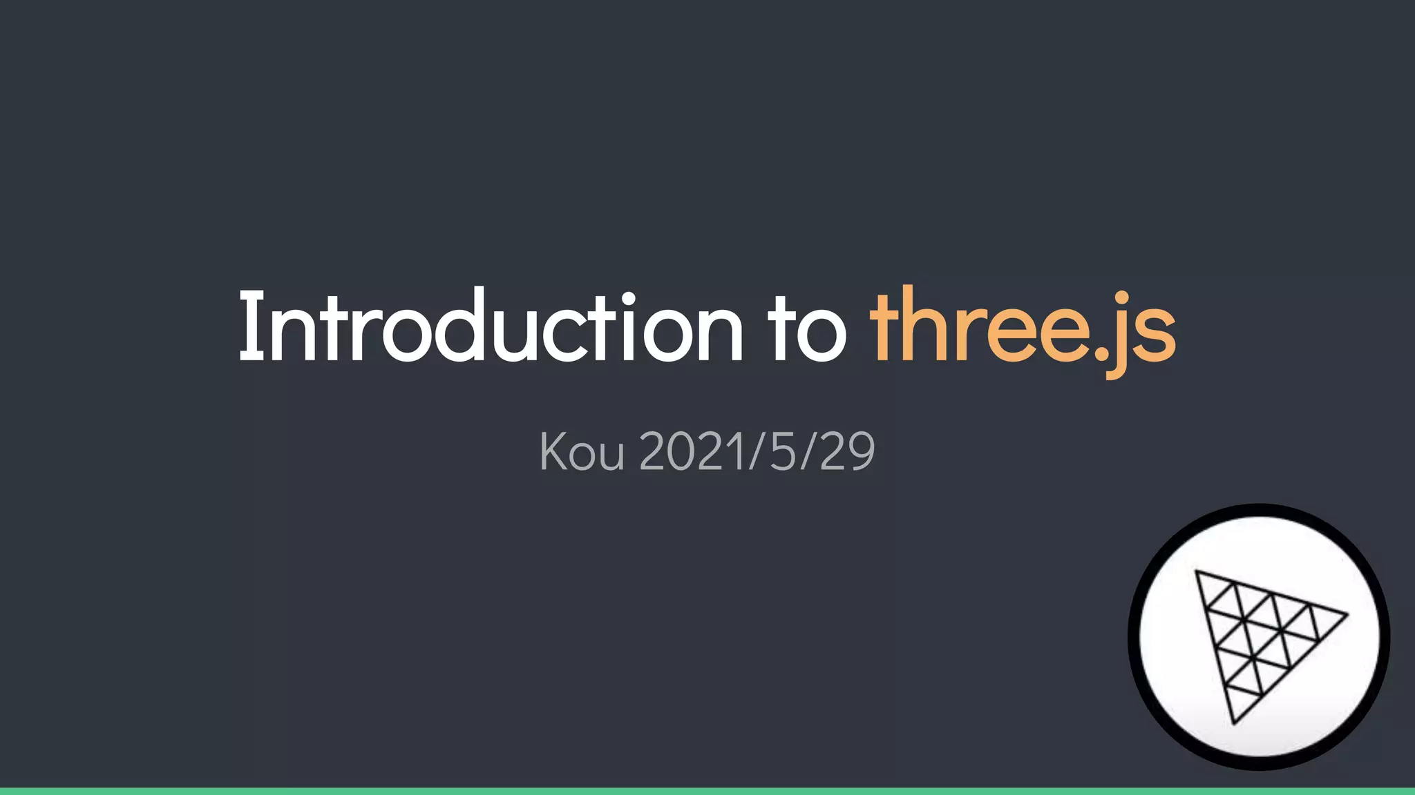 Introduction to three.js