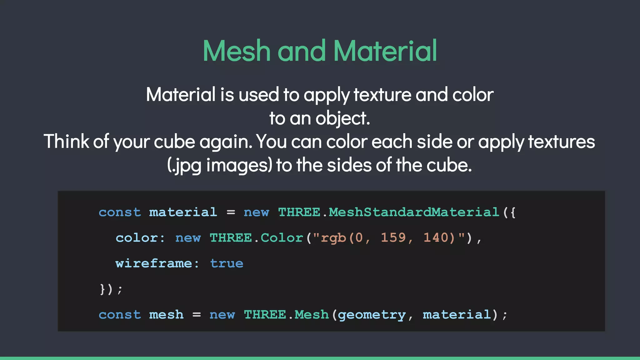 Introduction to three.js
