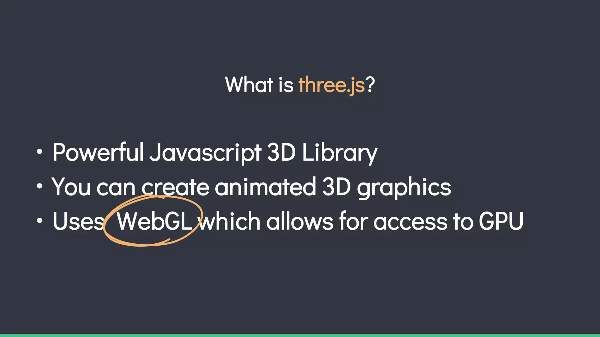 Introduction to three.js