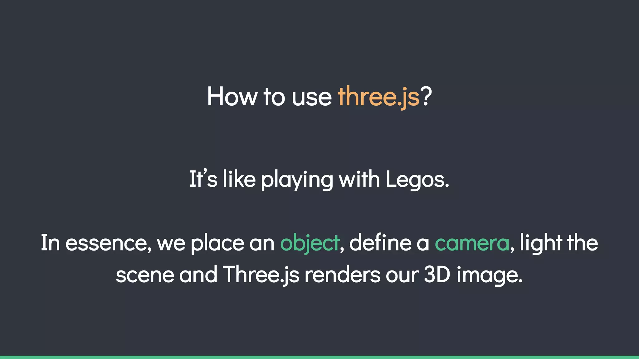 Introduction to three.js