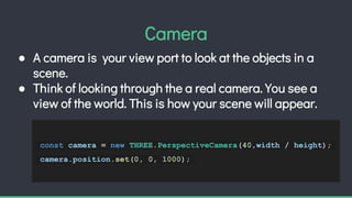 Introduction to three.js