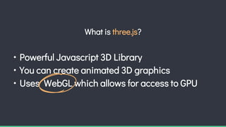 Introduction to three.js