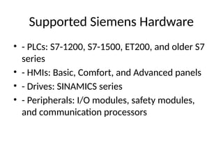 Introduction to TIA Portal A Comprehensive Guide to Siemens' Totally ...