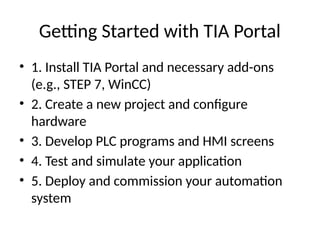 Introduction to TIA Portal A Comprehensive Guide to Siemens' Totally ...