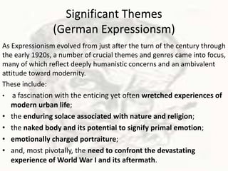 What is German Expressionism? | PPTX