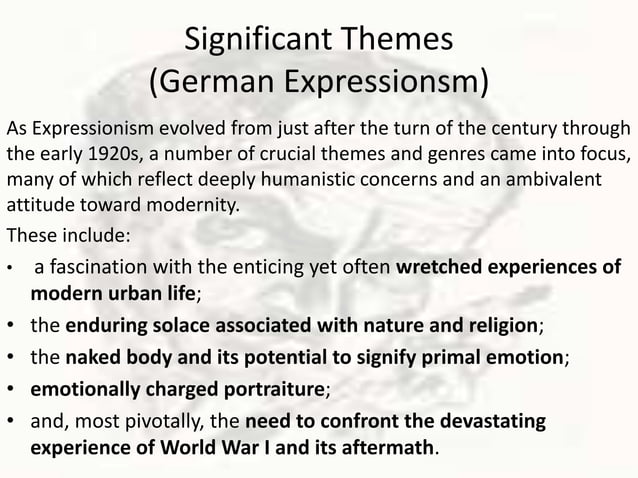 What is German Expressionism? | PPTX