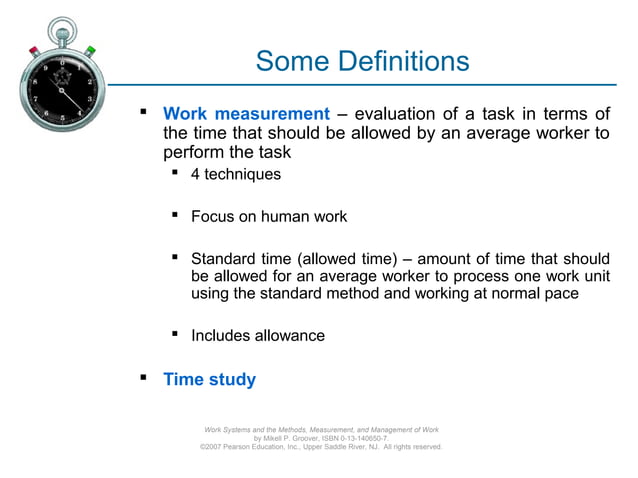 Introduction to time study | PPT