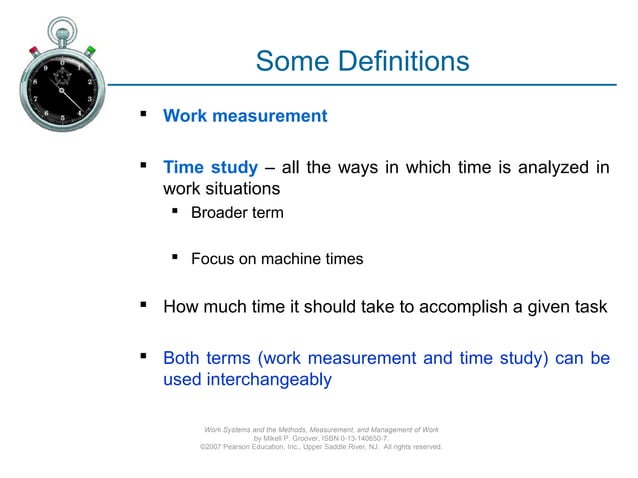 Introduction to time study | PPT