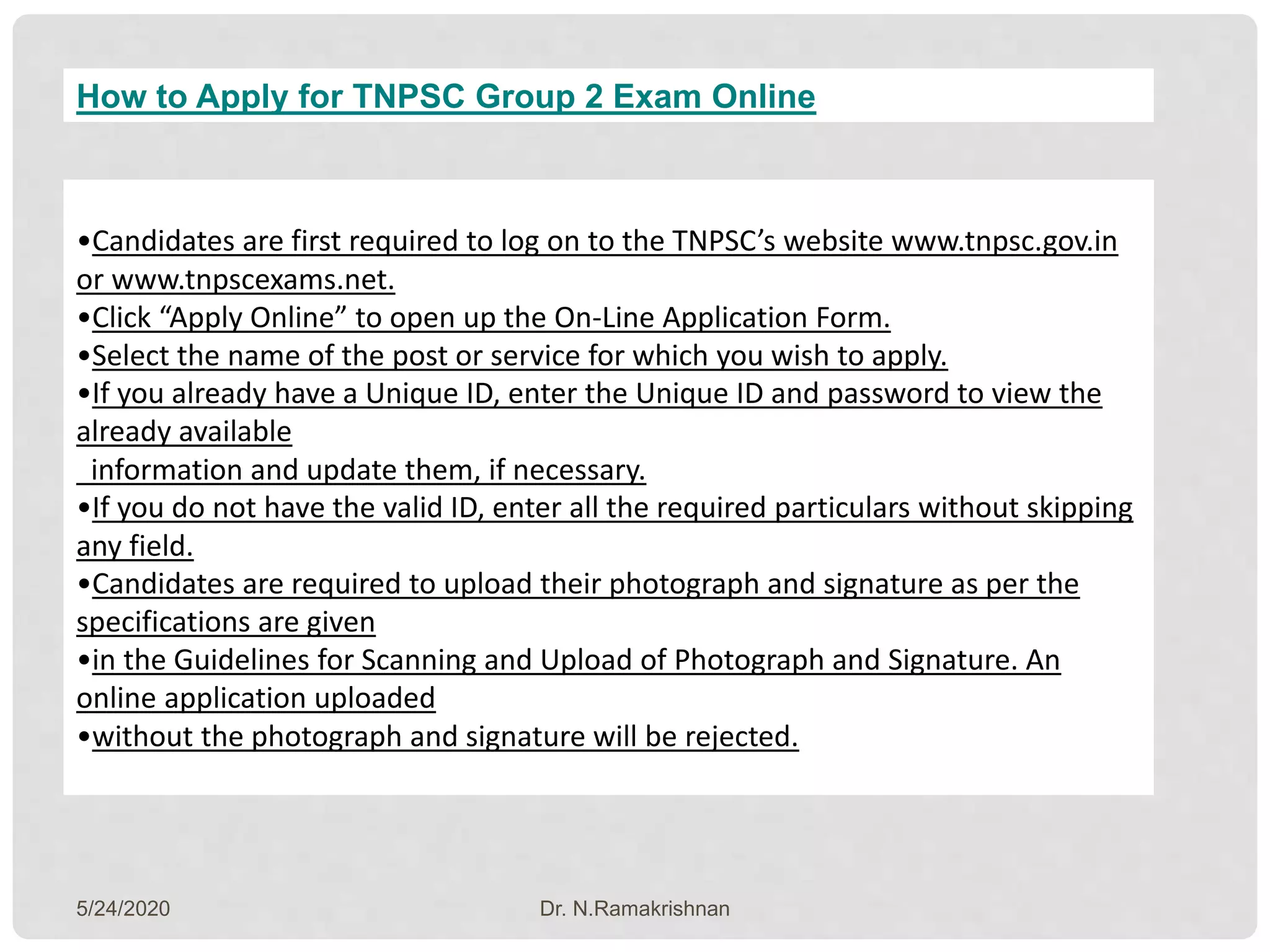 Introduction to tnpsc group ii exam | PPT