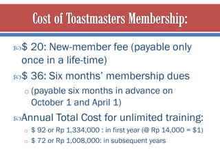 Introduction to Toastmasters | PDF