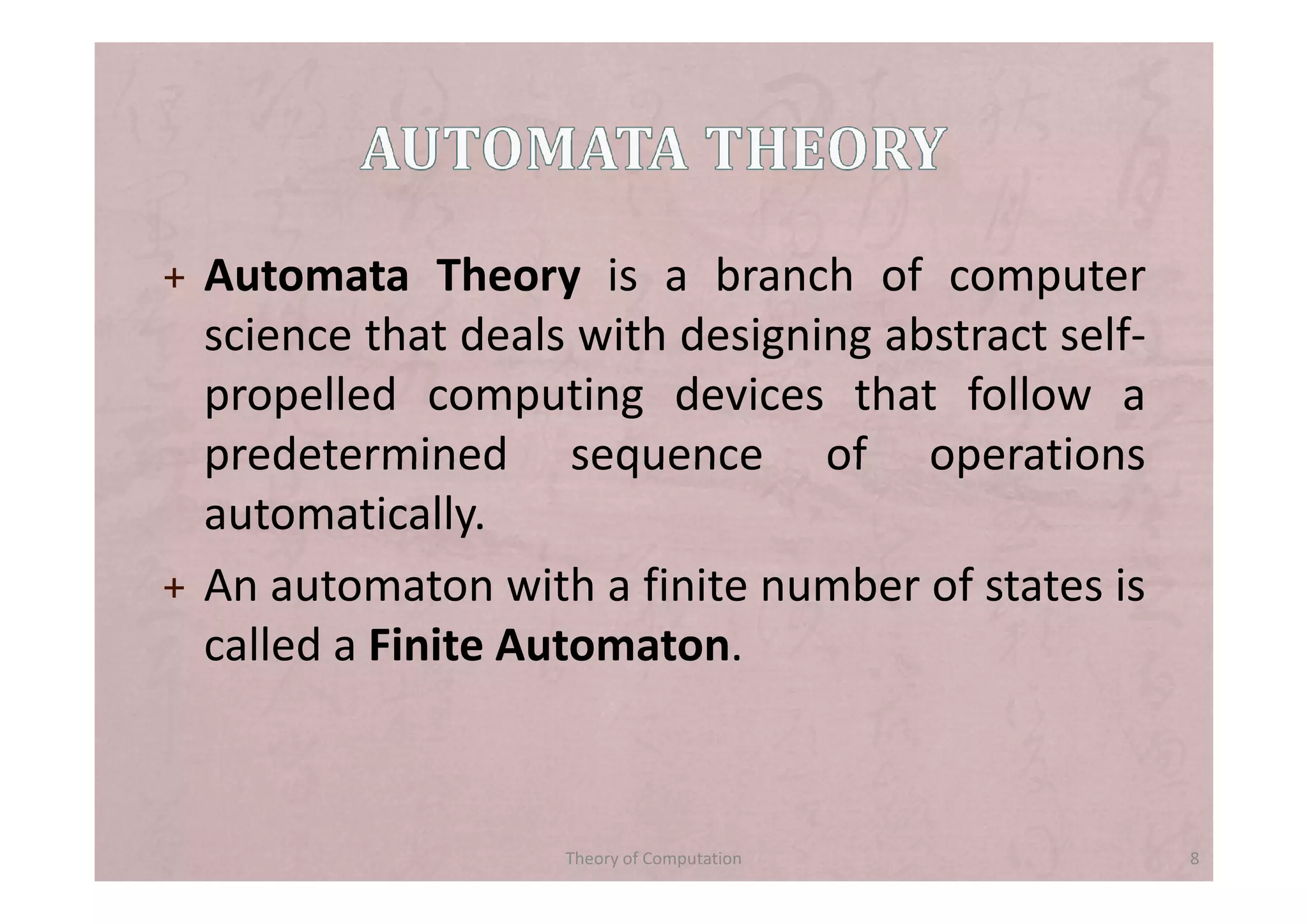 Introduction to toc and compiler | PDF