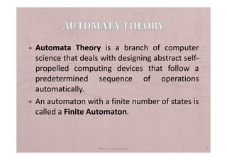 Introduction to toc and compiler | PDF