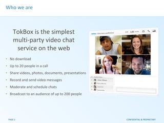 Introduction to TokBox | PPT