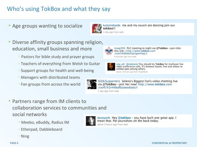 Introduction to TokBox | PPT