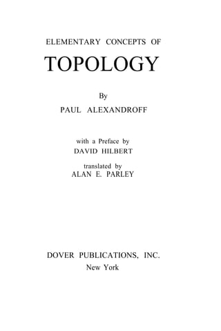 Introduction to topology | PDF