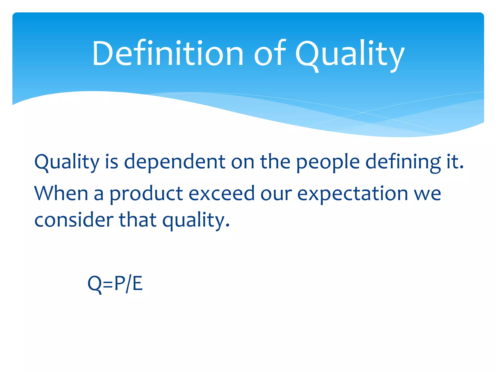 Introduction to total quality management(tqm) | PPTX