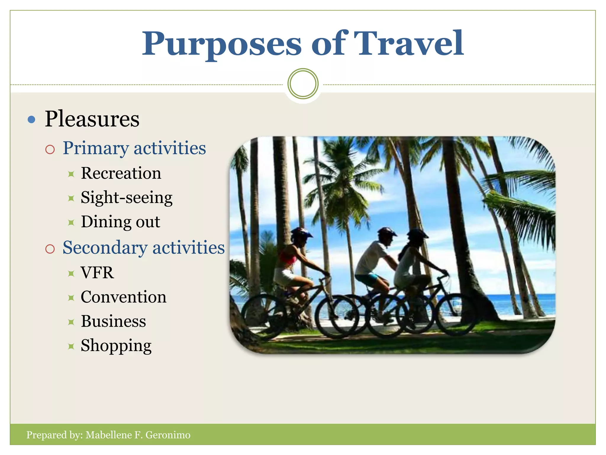 Introduction to tourism | PPTX