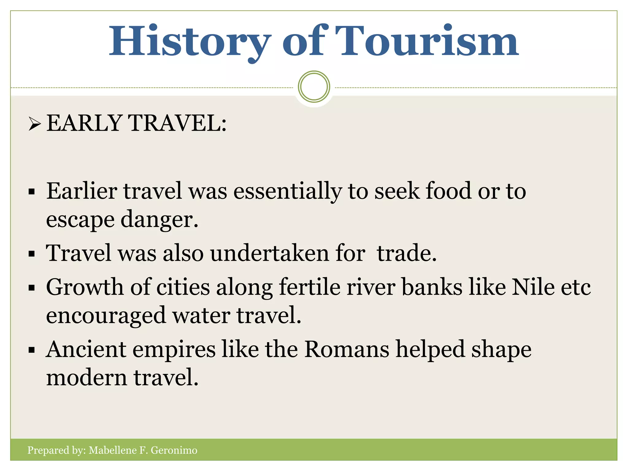 Introduction to tourism | PPTX