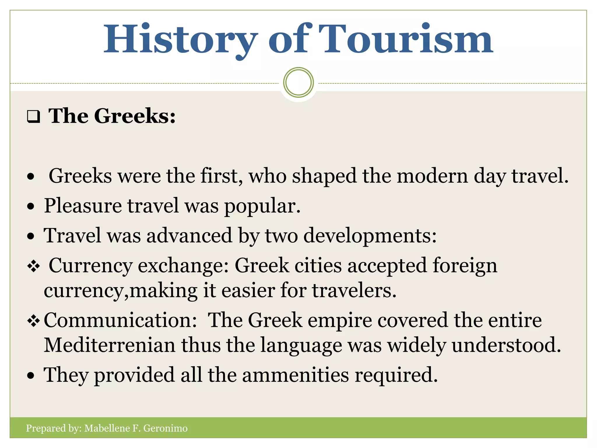 Introduction to tourism | PPTX