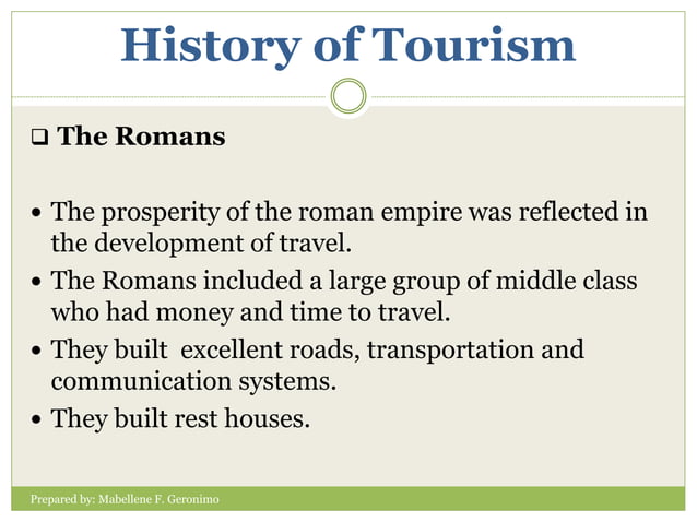 Introduction to tourism | PPTX