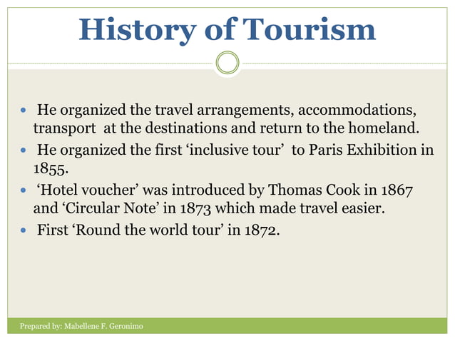 Introduction to tourism | PPTX