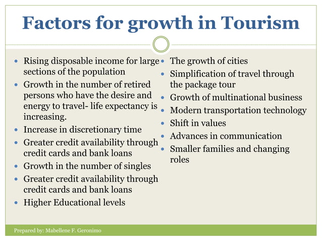 Introduction to tourism | PPTX