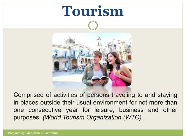 Introduction to tourism | PPTX