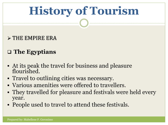 Introduction to tourism | PPTX