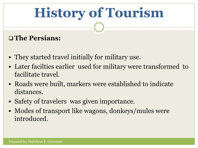 Introduction to tourism | PPTX