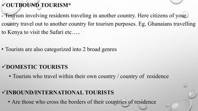 Introduction_to_Tourism_and_Hospitality.pptx | Travel Preparation and ...
