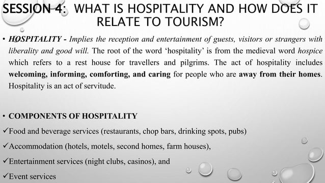 Introduction_to_Tourism_and_Hospitality.pptx | Travel Preparation and ...