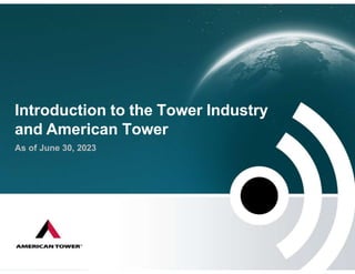Introduction to the telecom tower industry | PPTX
