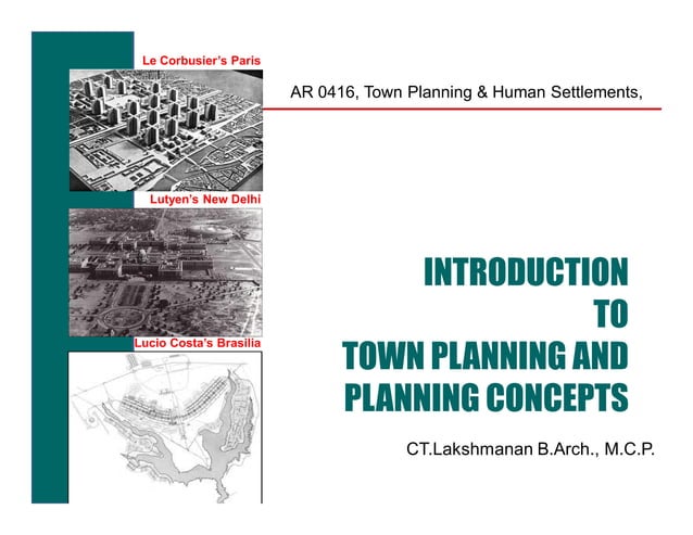 Introduction to town planning | PDF