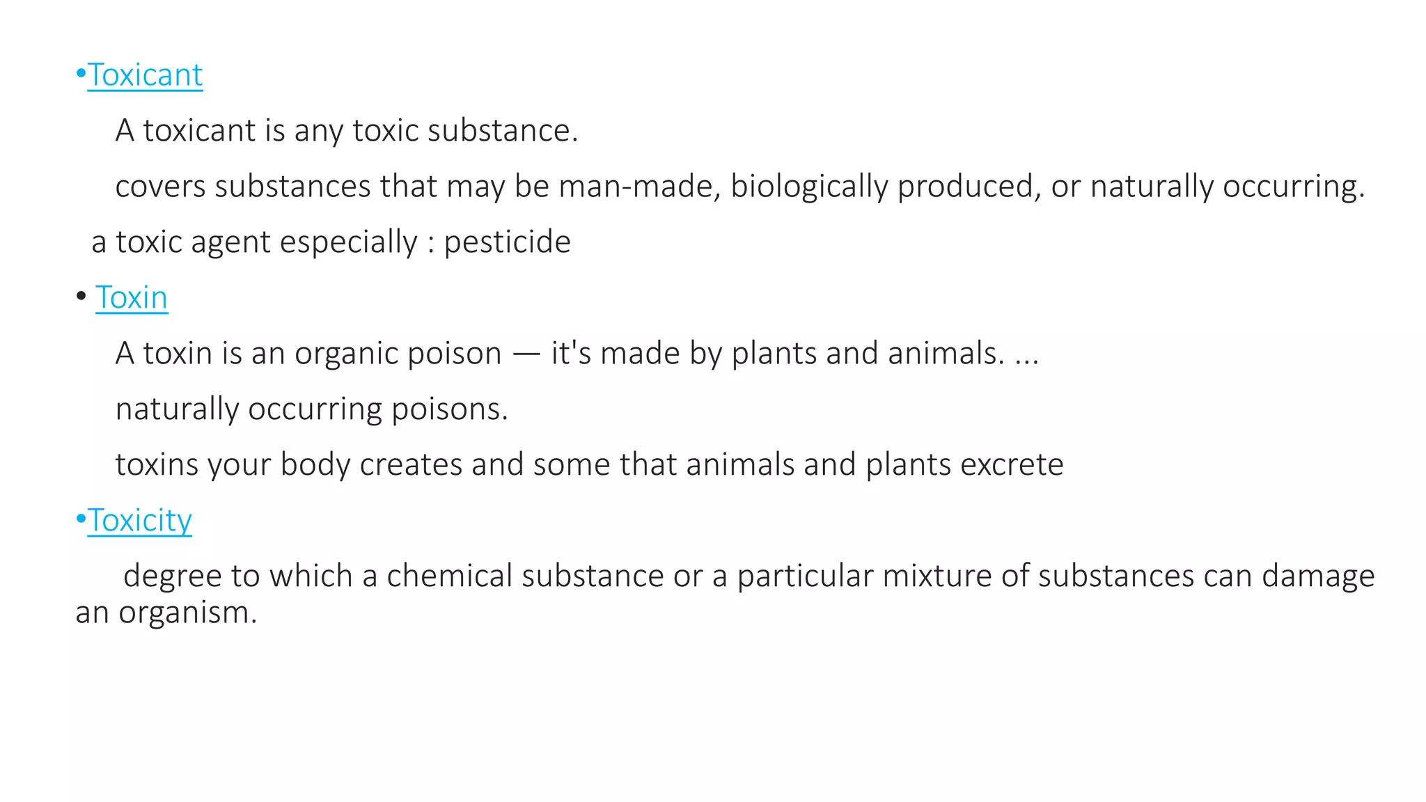 Introduction to toxicology | PPTX