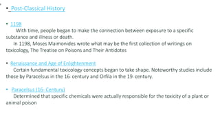 Introduction to toxicology | PPTX