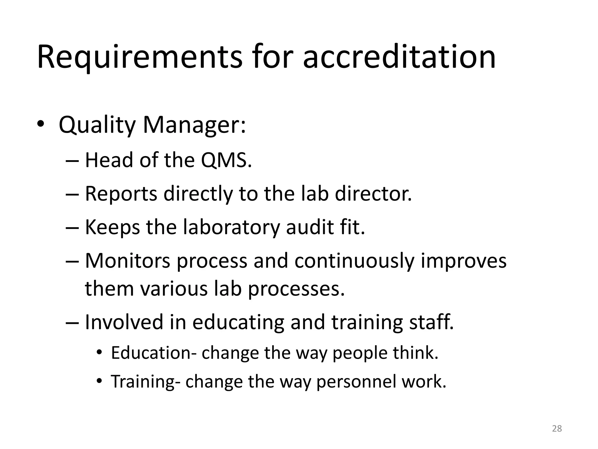 Total Quality Management in Medical Laboratories | PPTX