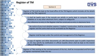 Introduction to Trade Marks Act, 1999 | PPTX