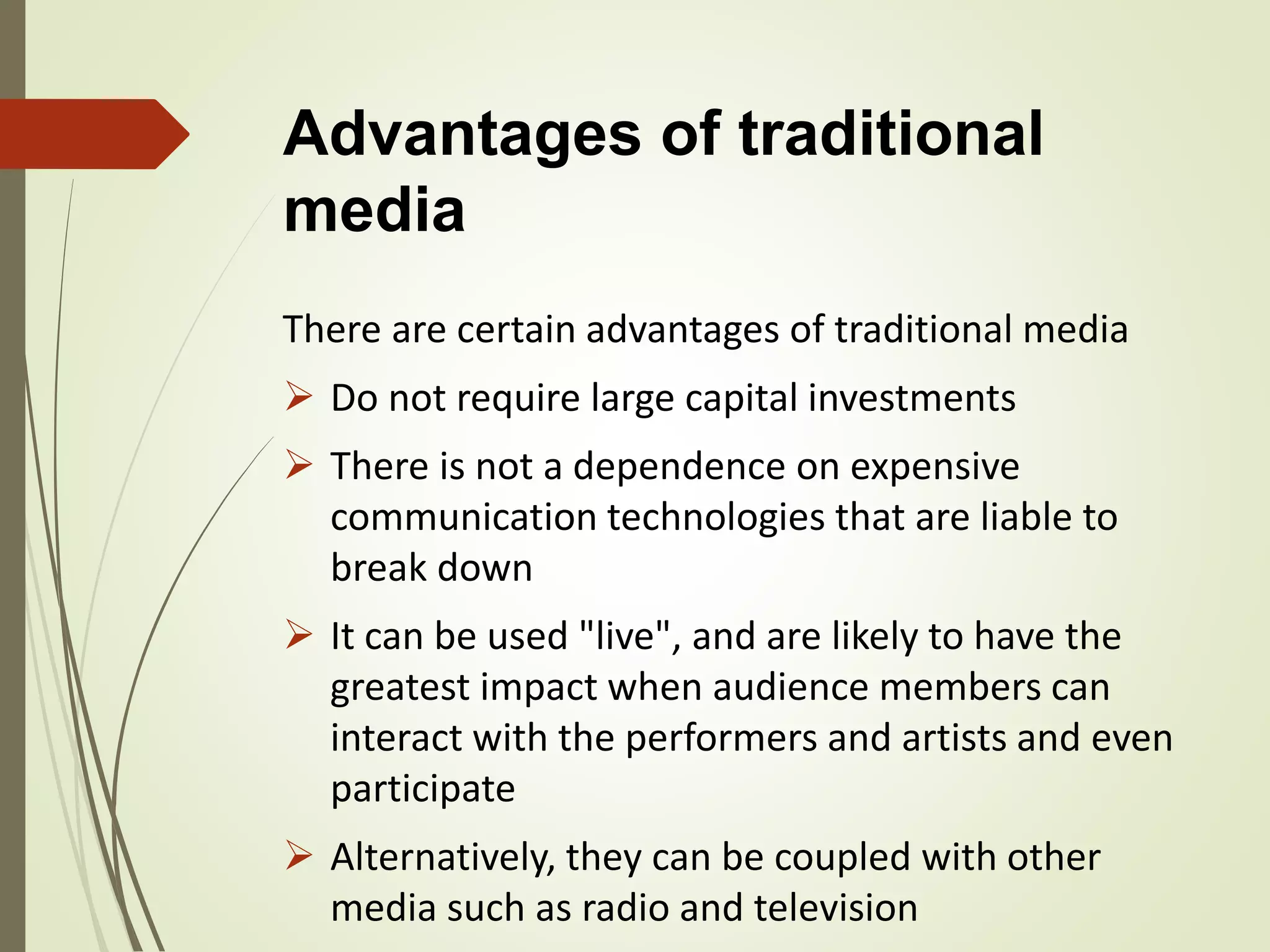 Introduction to traditional media | PPTX