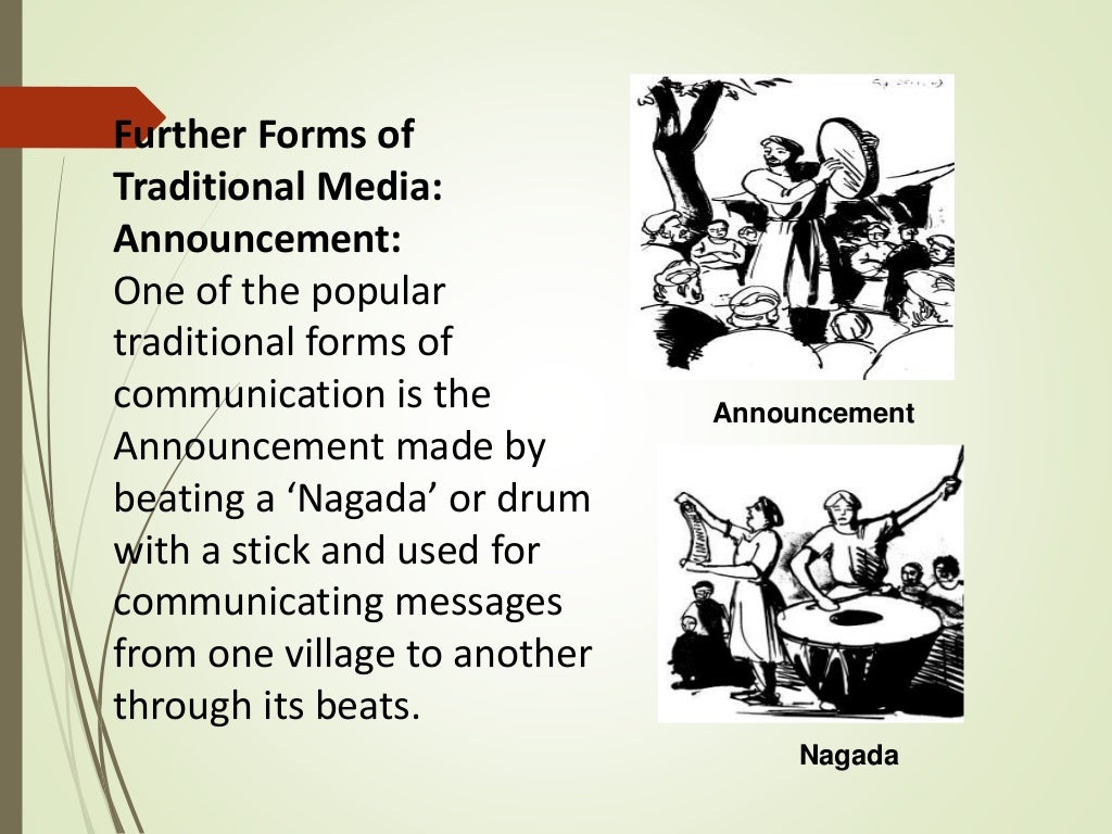 Introduction to traditional media