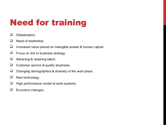 Introduction to training concept