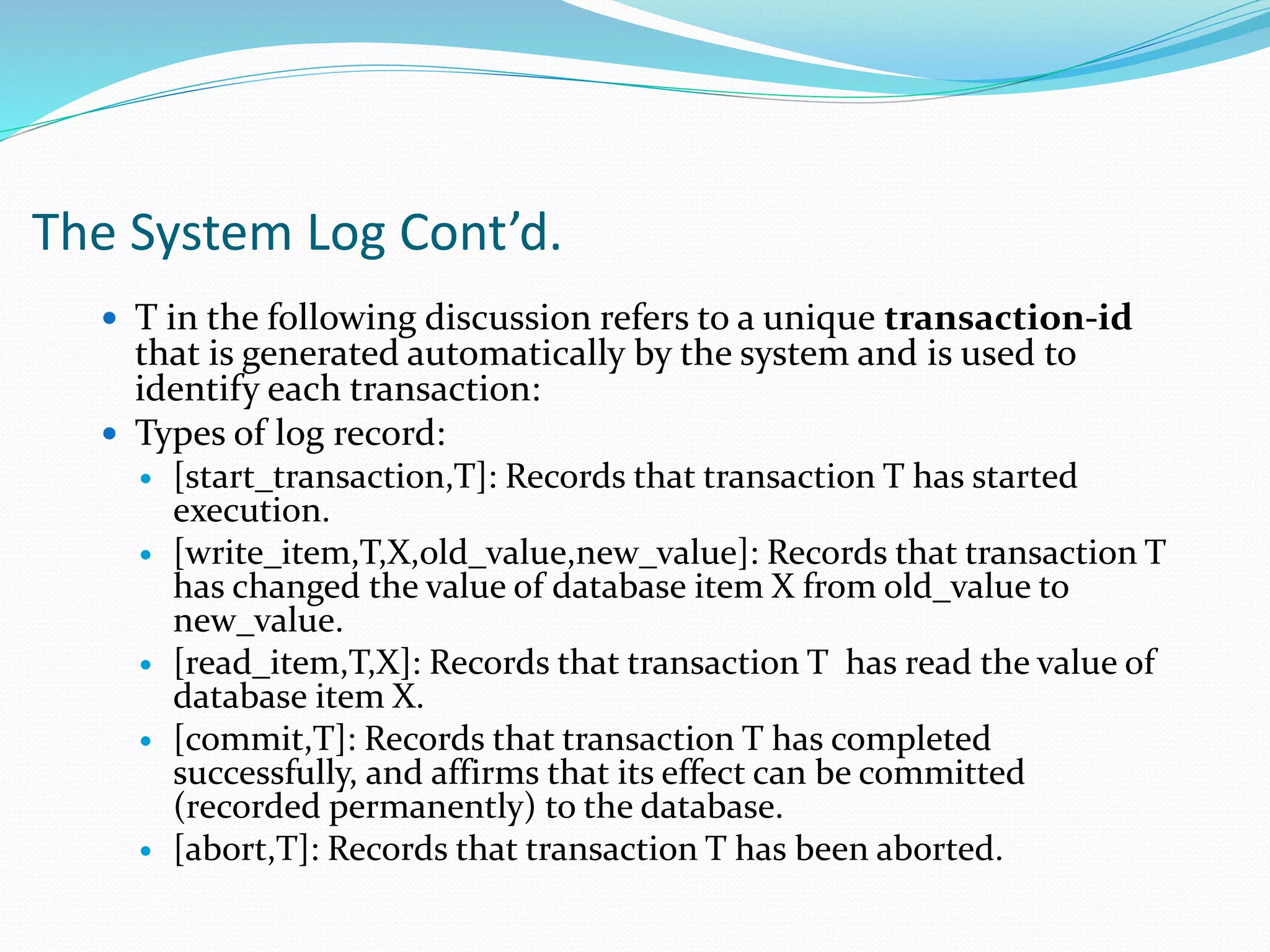 Introduction to transaction processing concepts and theory | PPTX
