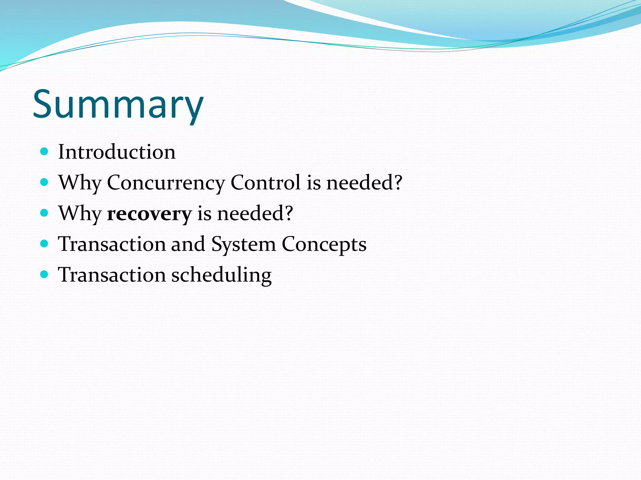 Introduction to transaction processing concepts and theory | PPTX