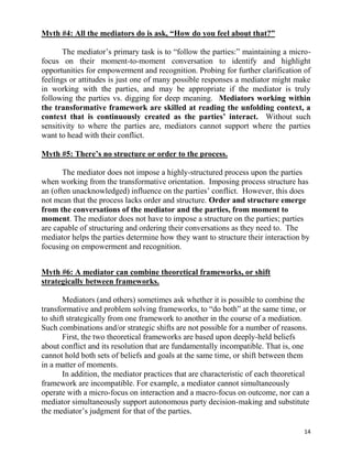 Introduction to transformative mediation | PDF