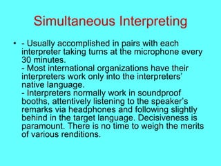 Translation vs. Interpretation | PPTX