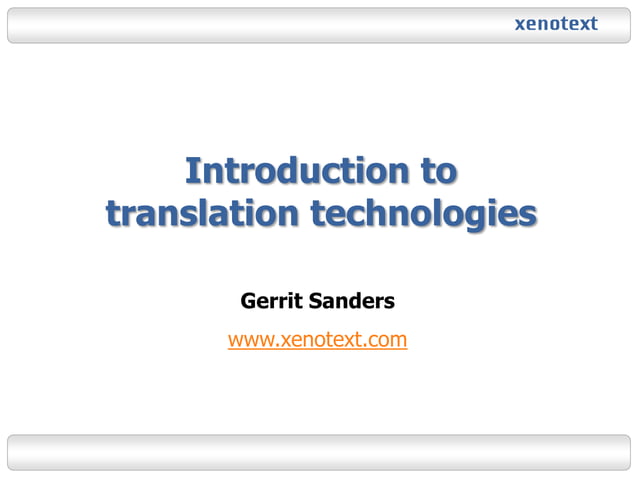 Introduction To Translation Technologies | PDF | Desktop Publishing | Computer Software and ...