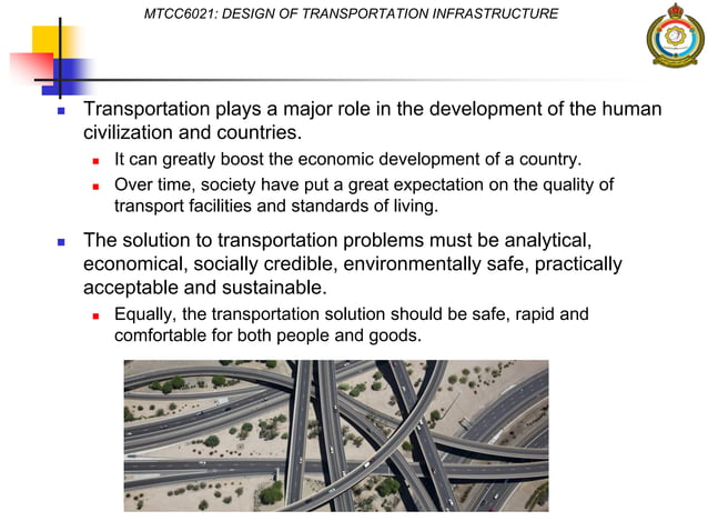 Introduction to transportation engineering | PDF | Civil Engineering ...