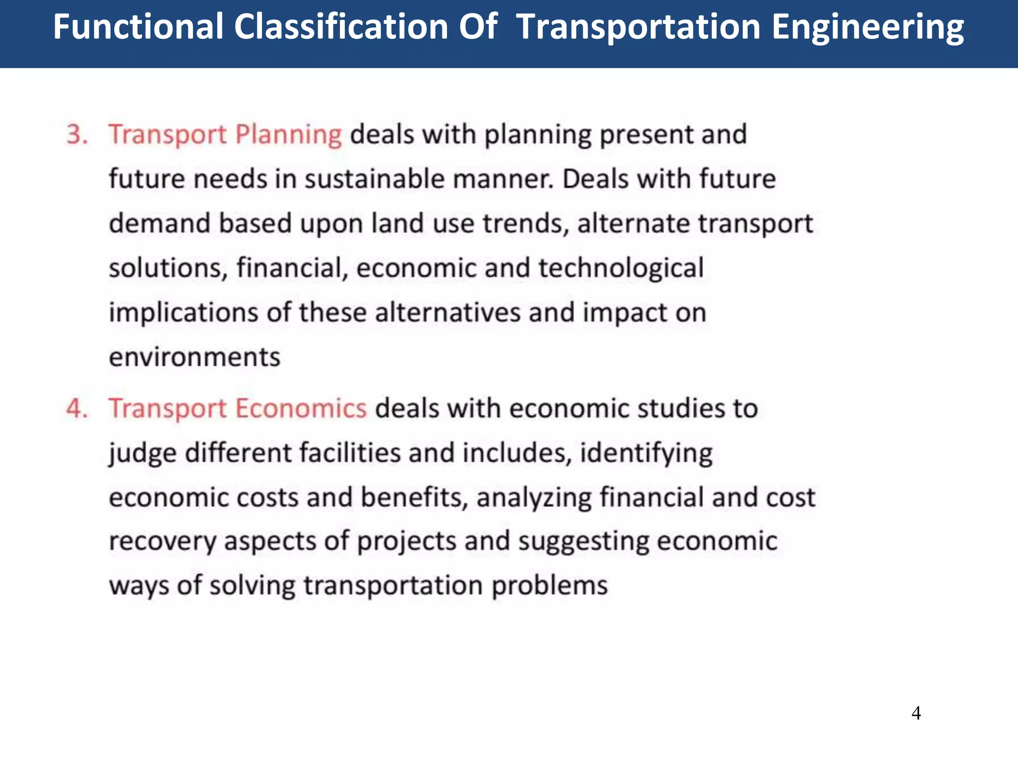 Introduction to transportation engineering | PPTX