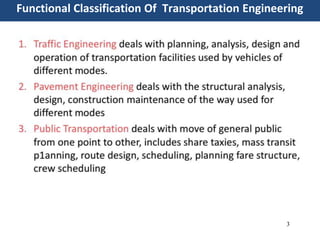 Introduction to transportation engineering | PPTX