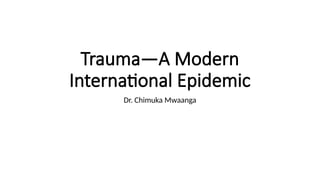 Introduction to Traumatology Presentation.pptx