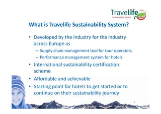 Introduction to travelife hotelier webinar - april 2012 | PDF